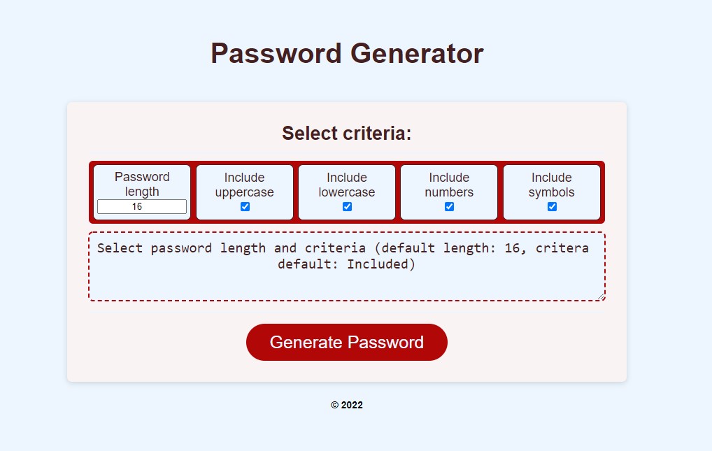 Github Bp4924bp Password Password Generator For Gt Bootcamp Challenge 3